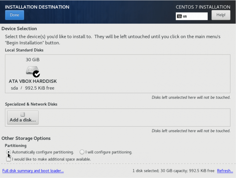 How to Install CentOS 7 Minimal in Virtualbox