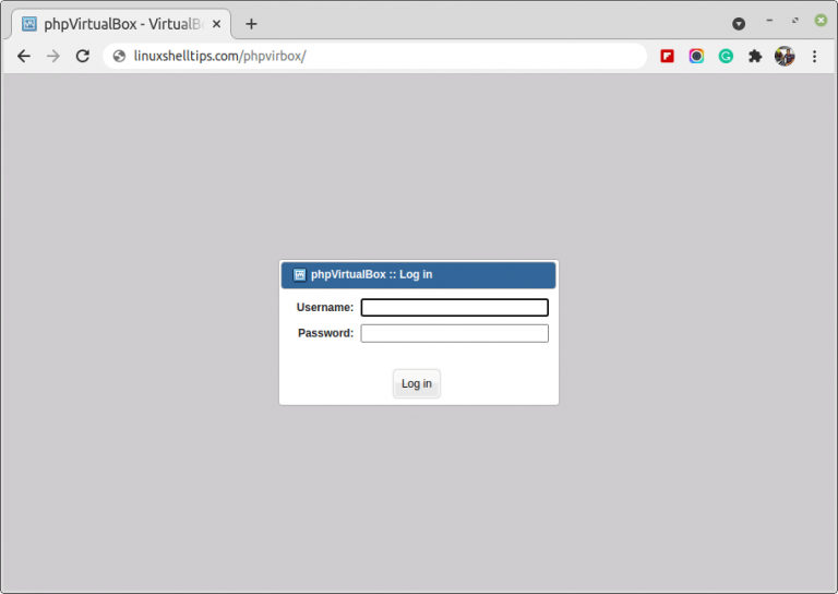 Install phpVirtualBox to Manage and Access Virtualbox VM's
