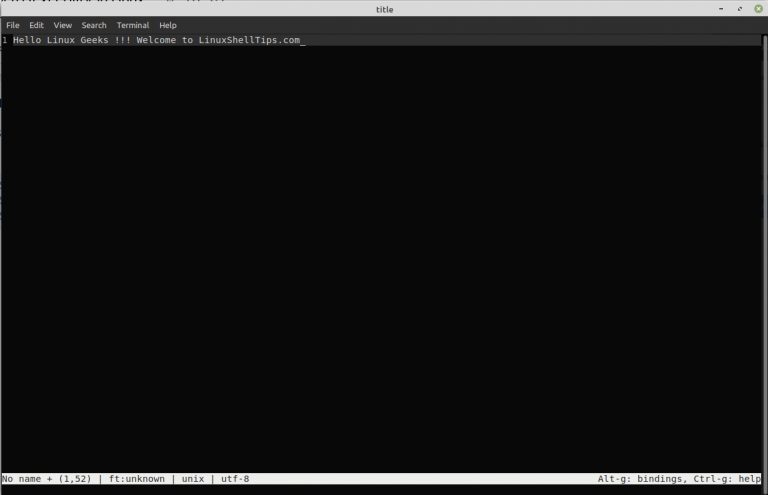 Micro – A Command Line Based Text Editor for Linux