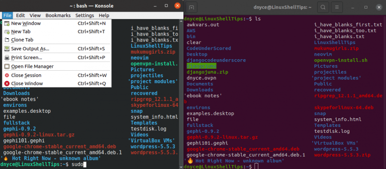 How to Install and Use Konsole Terminal Emulator in Linux