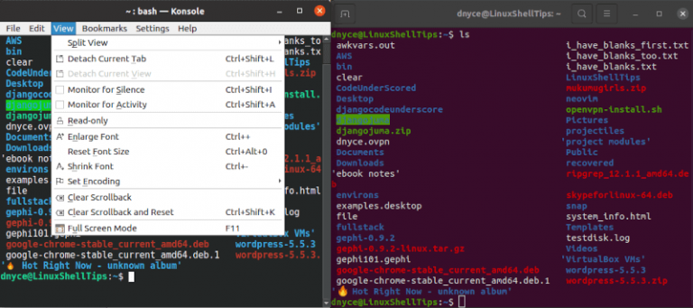 How to Install and Use Konsole Terminal Emulator in Linux