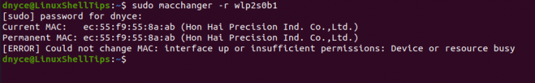 How to Change Network MAC Address in Linux