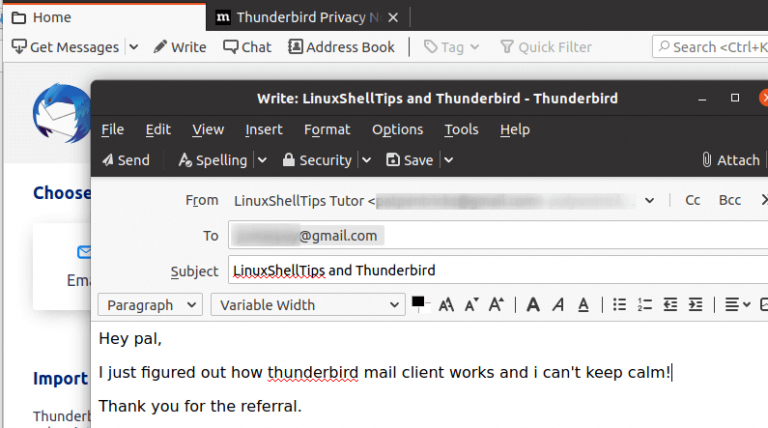How to Install and Use Thunderbird in Linux