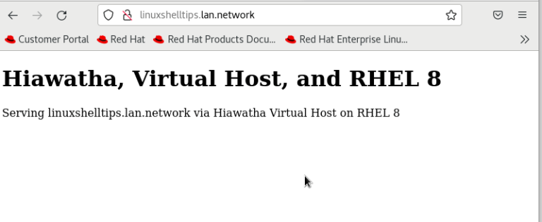 How to Install Hiawatha Web Server in RHEL 8