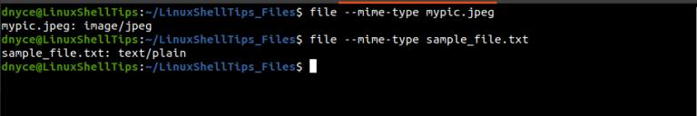 How to Determine MIME Type of a File in Linux