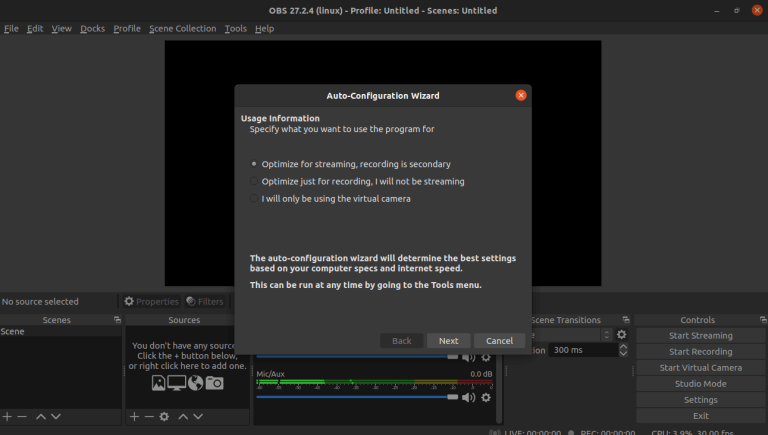 Create Own Video Streaming Server with OBS Studio in Linux