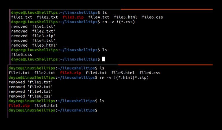 How to Delete All Files in a Directory Except Few