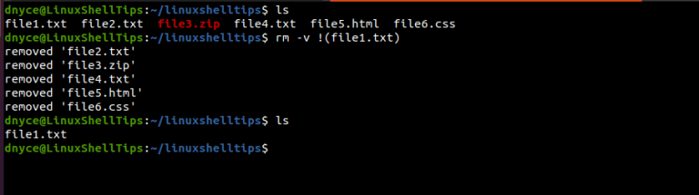 How to Delete All Files in a Directory Except Few