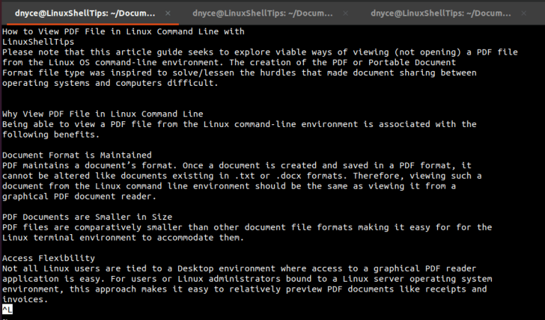How to View PDF File in Linux Command Line