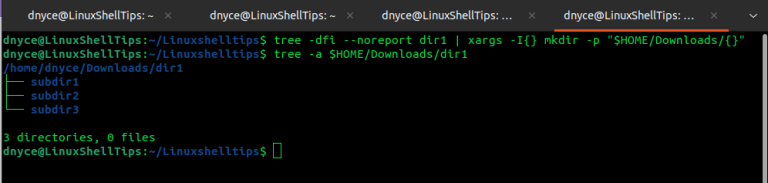 How to Copy Directory Structure Without Files in Linux