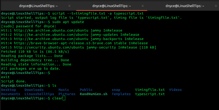 How to Clear a Linux Command Line Terminal Screen
