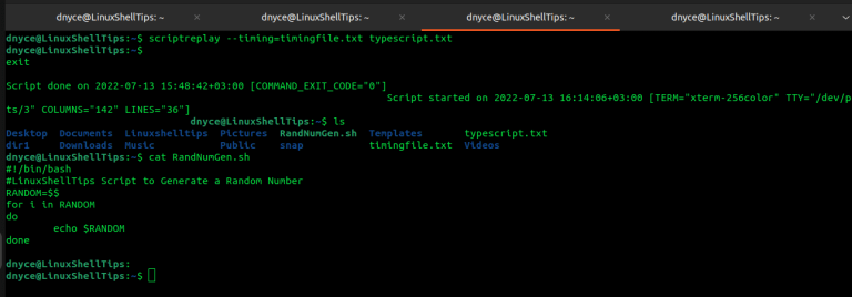 How to Record and Replay Linux Terminal Sessions