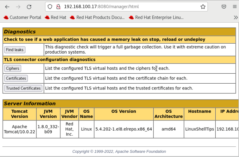How to Install Apache Tomcat 10 in RHEL 8