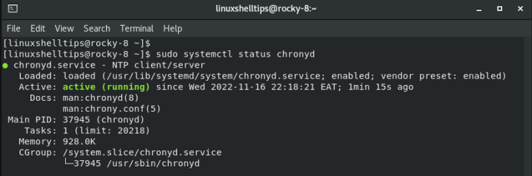 How to Install Chrony NTP Server/Client in Rocky Linux