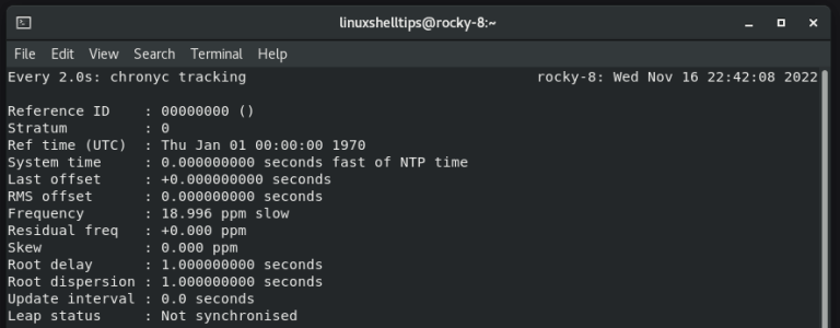 How to Install Chrony NTP Server/Client in Rocky Linux
