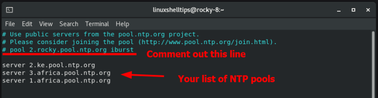 How to Install Chrony NTP Server/Client in Rocky Linux