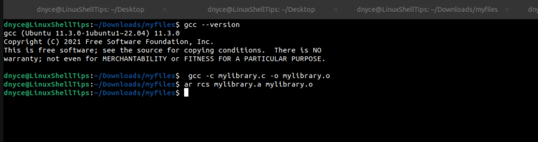 How To Create And Compile A Static Library In Linux 0321