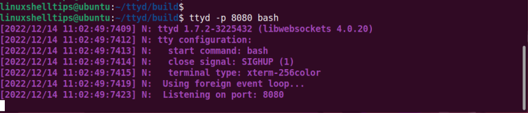 ttyd - Share Linux Terminal Over Web Browser