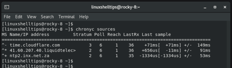 How to Install Chrony NTP Server/Client in Rocky Linux