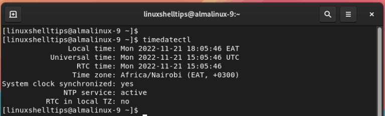 How to Install Chrony NTP Server/Client in AlmaLinux
