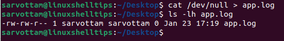 How To Empty Or Clear System Log Files In Linux