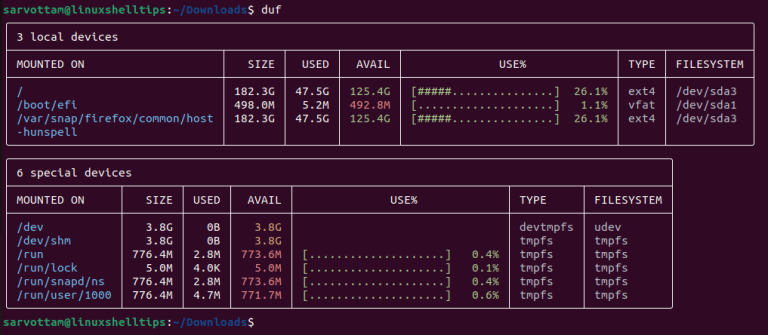 8 Best 'du' [Disk Usage] Command Alternatives for Linux