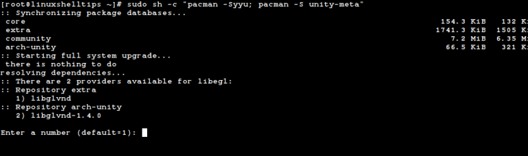 How to Install Unity 7 Desktop on Arch Linux